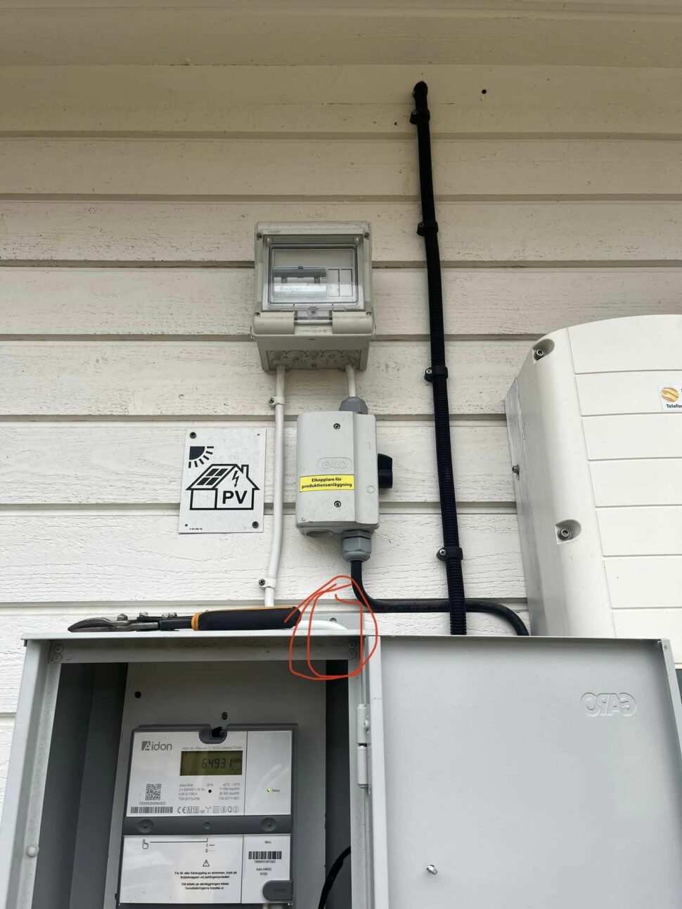 Är 5×2,5 mm2 direkt till plint och huvudsäkring fel? - Elinstallatören