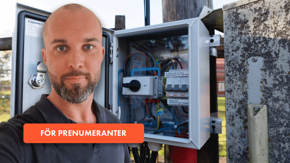 Reservkraft: ”Många installatörer ifrågasätter eget jordtag ...