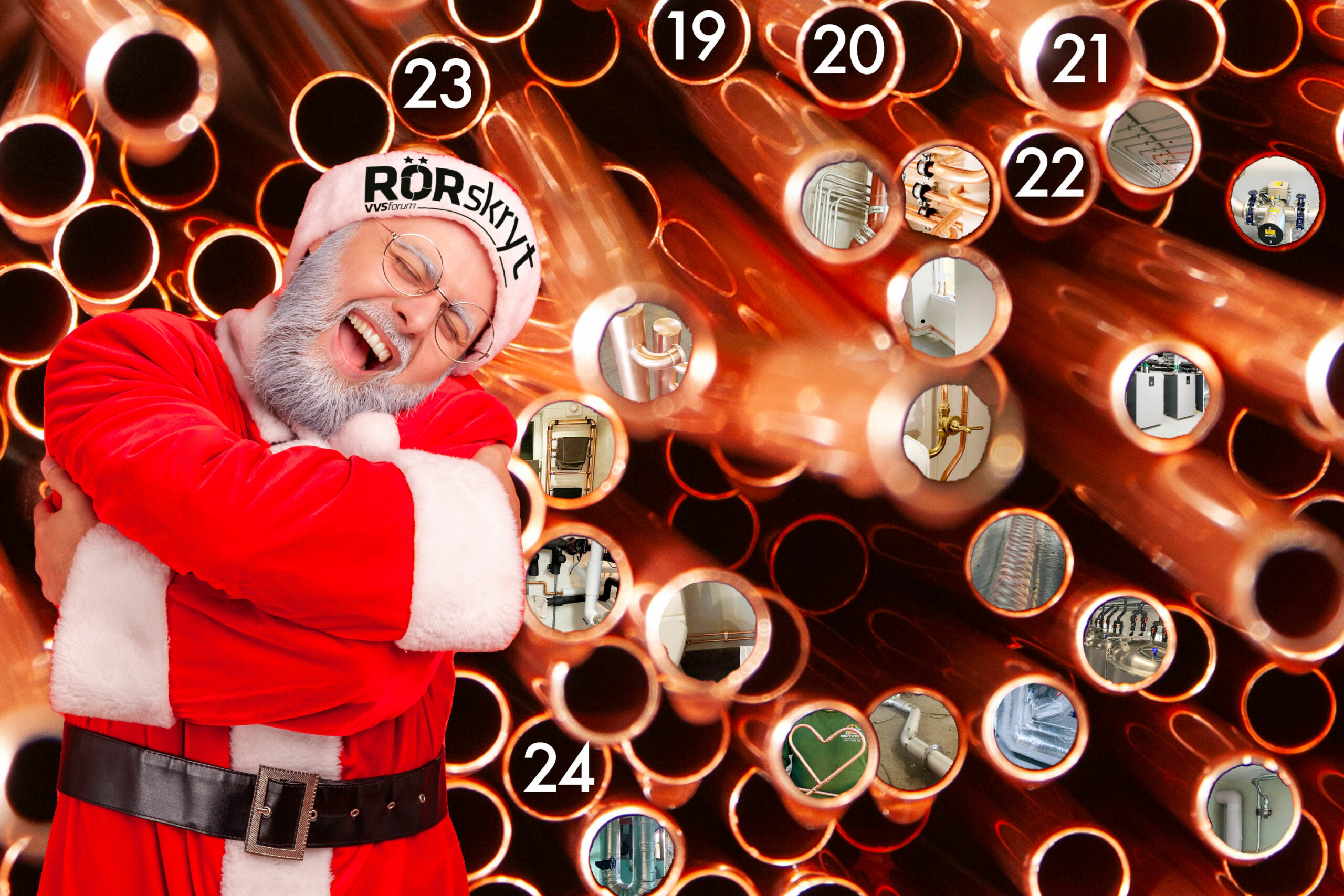 Lucka 19: Ett rekord i böjar per kvadratmeter? - VVS-Forum