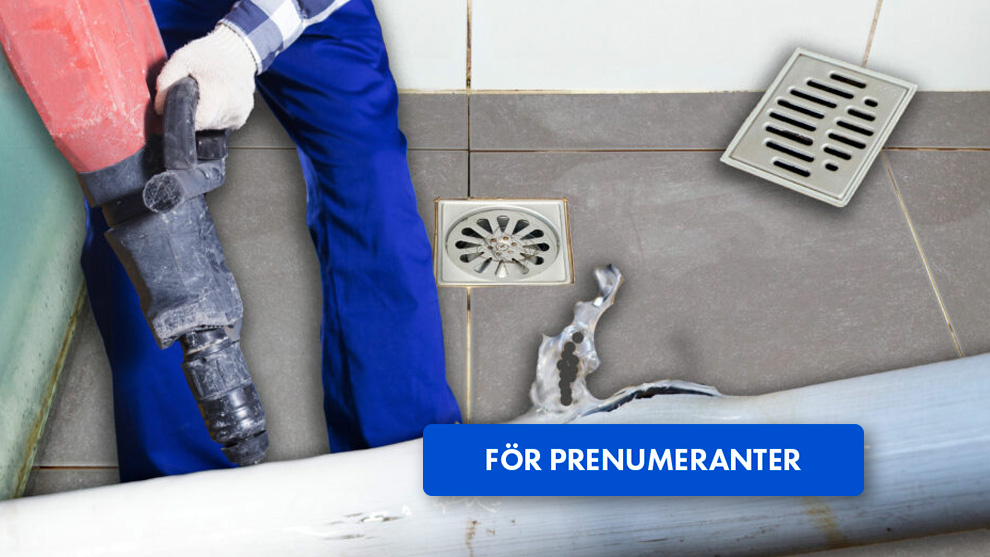 Bilade sönder varmvattenrör vid golvbrunnsbyte – krävde betalt för ...